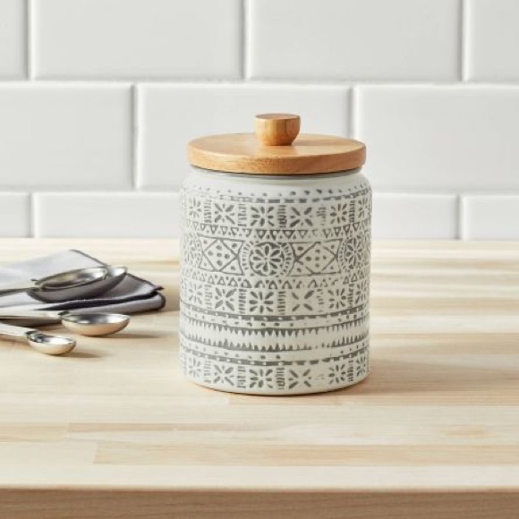 Threshold | Kitchen | New Threshold Small Stoneware Genesis Stripe Food ...